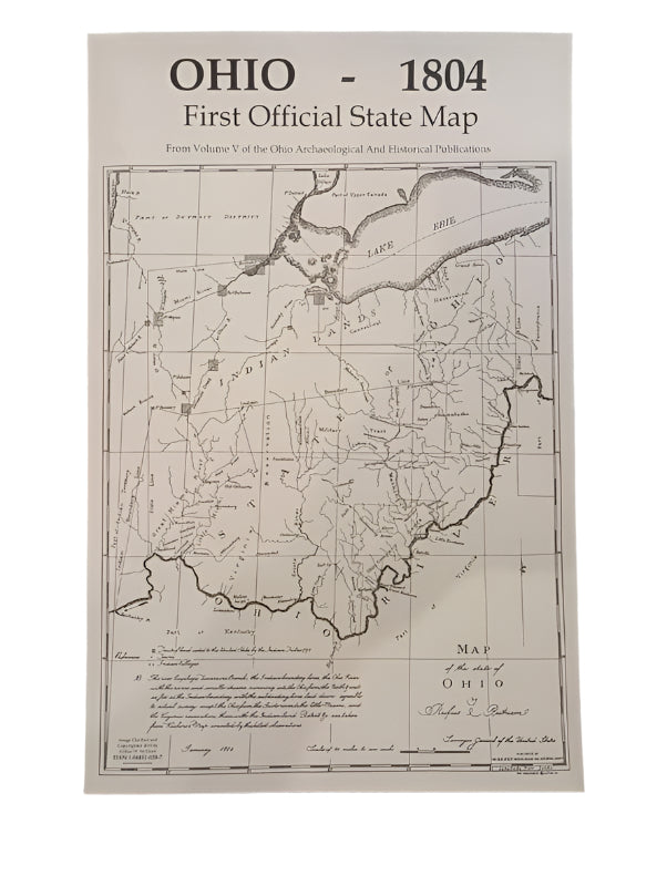 Map of Ohio 1804 | Ohio History Store