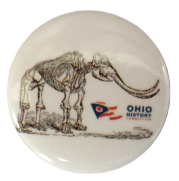 Mastodon Skeleton Buttons 1" | Ohio History Store