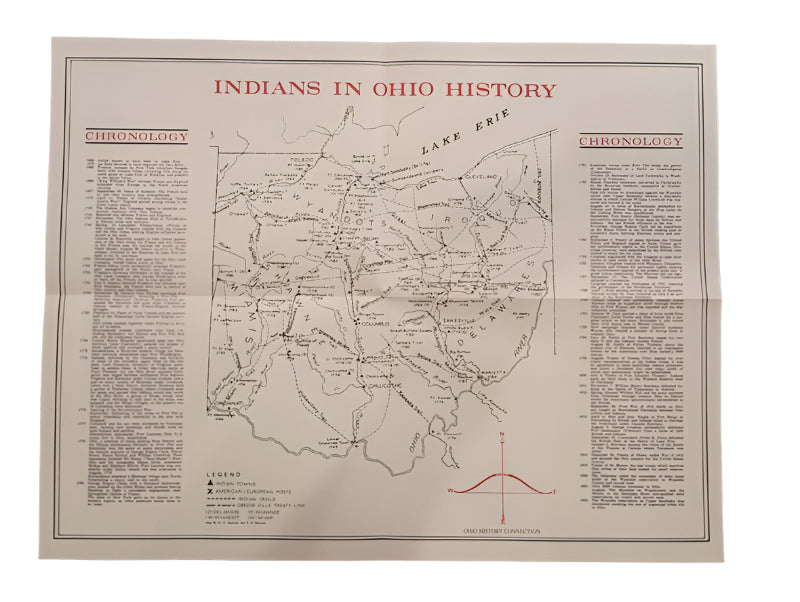 Map of Ohio Indian Village Sites | Ohio History Store