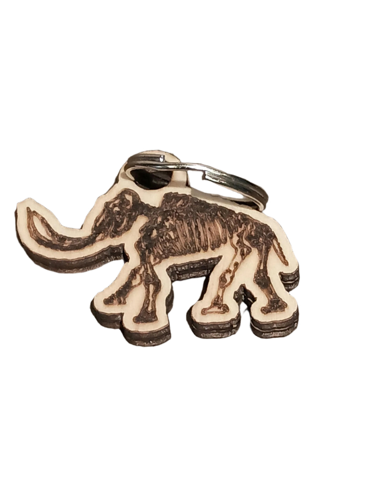 Mastodon Wooden Keychain | Ohio History Store
