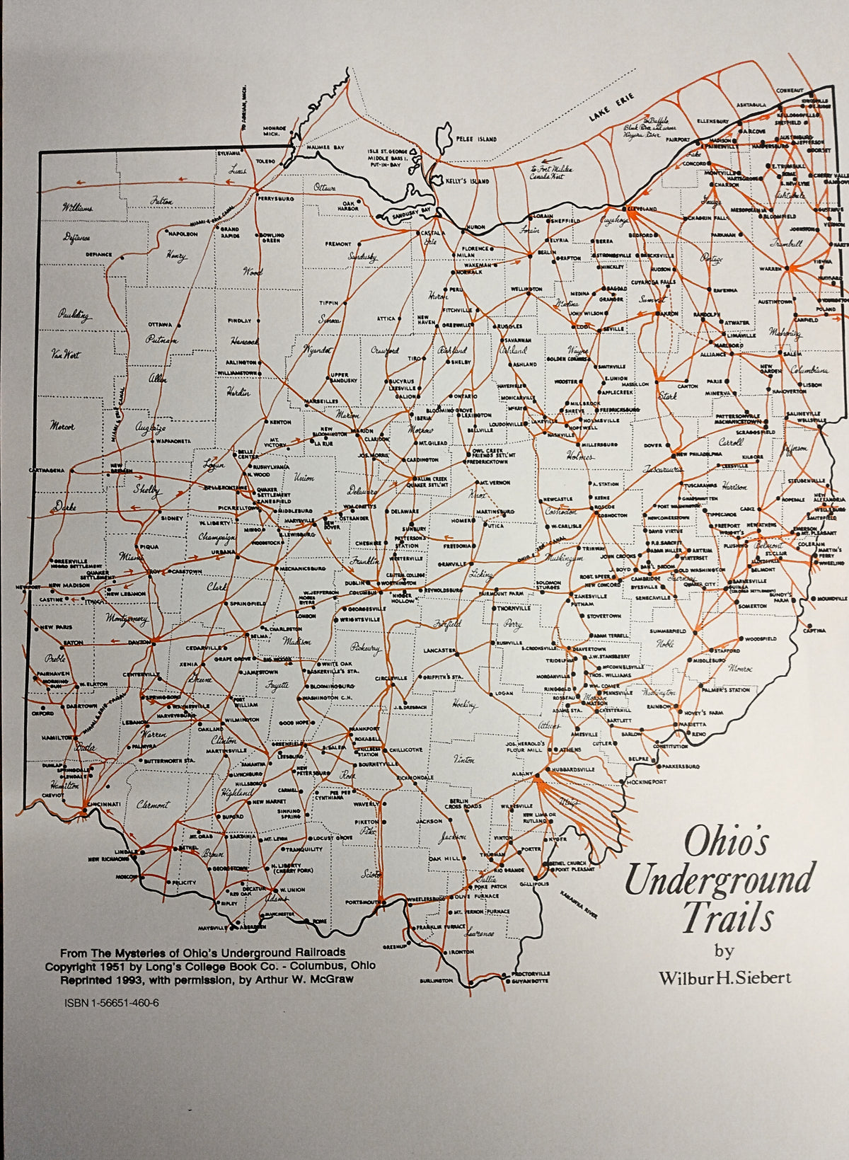 Ohio Underground Railroad Trails Map | Ohio History Store
