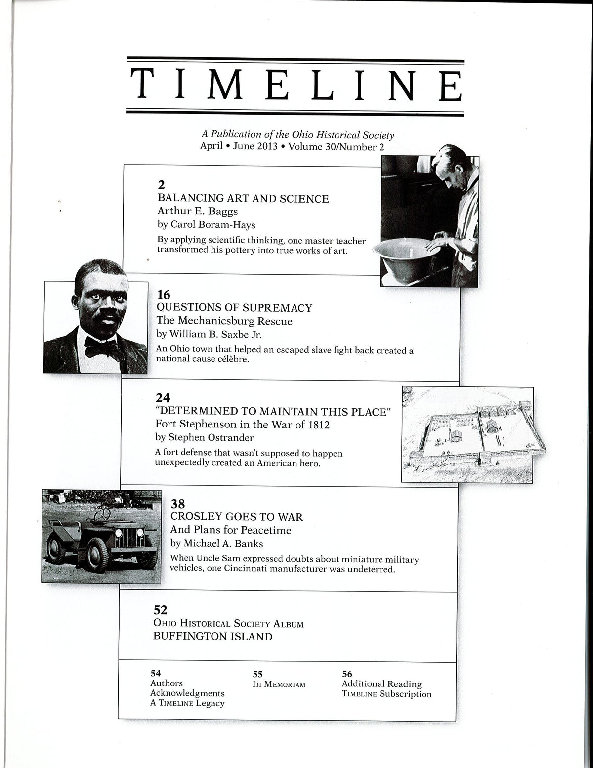2013 Apr/June Timeline Magazine | Ohio History Store