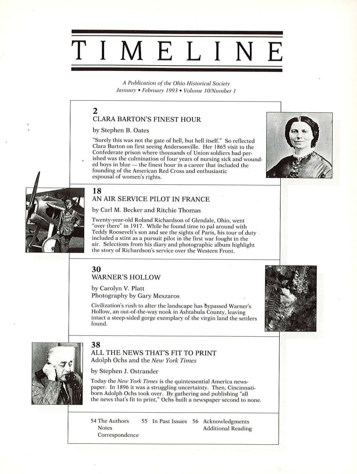1993 Jan/Feb Timeline Magazine | Ohio History Store