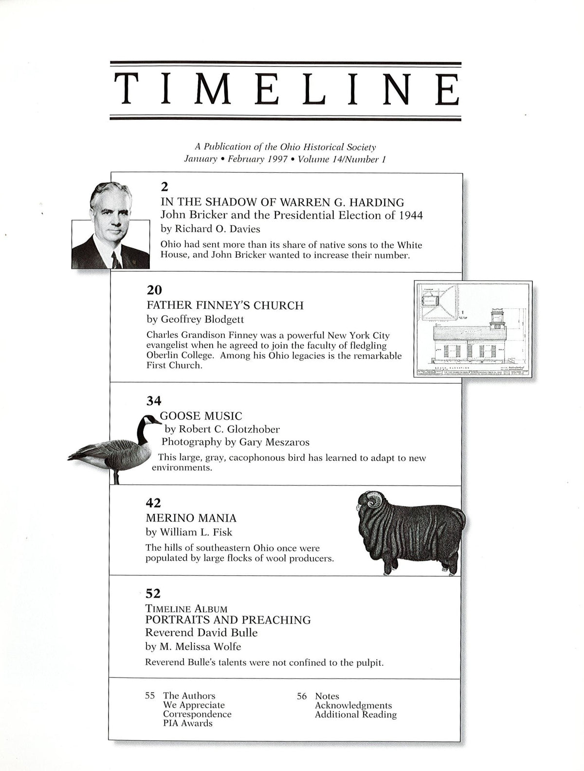 1997 Jan/Feb Timeline Magazine | Ohio History Store