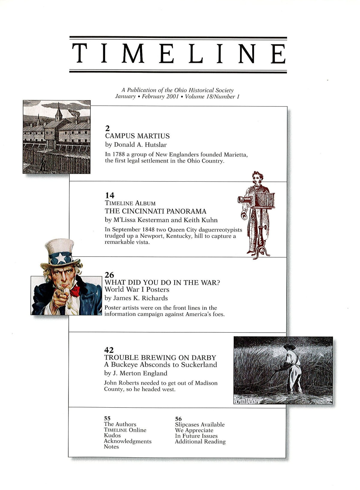 2001 Jan/Feb Timeline Magazine | Ohio History Store
