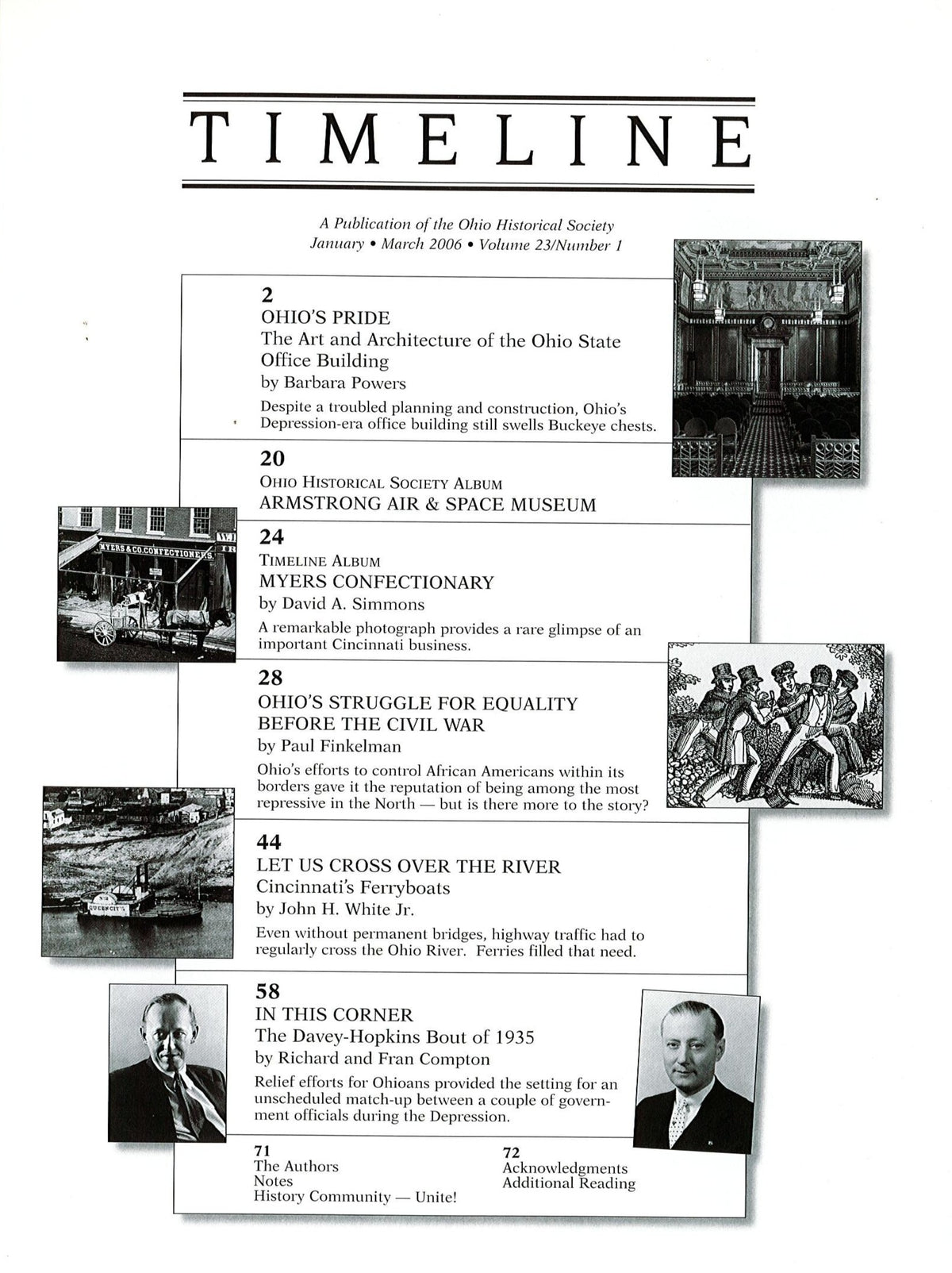 2006 Jan/Feb Timeline Magazine | Ohio History Store