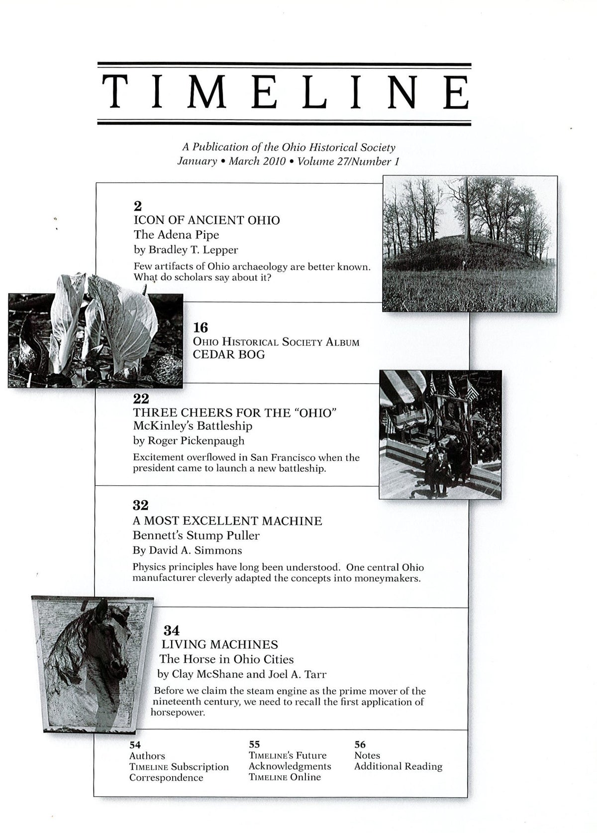 2010 Jan/Feb Timeline Magazine | Ohio History Store