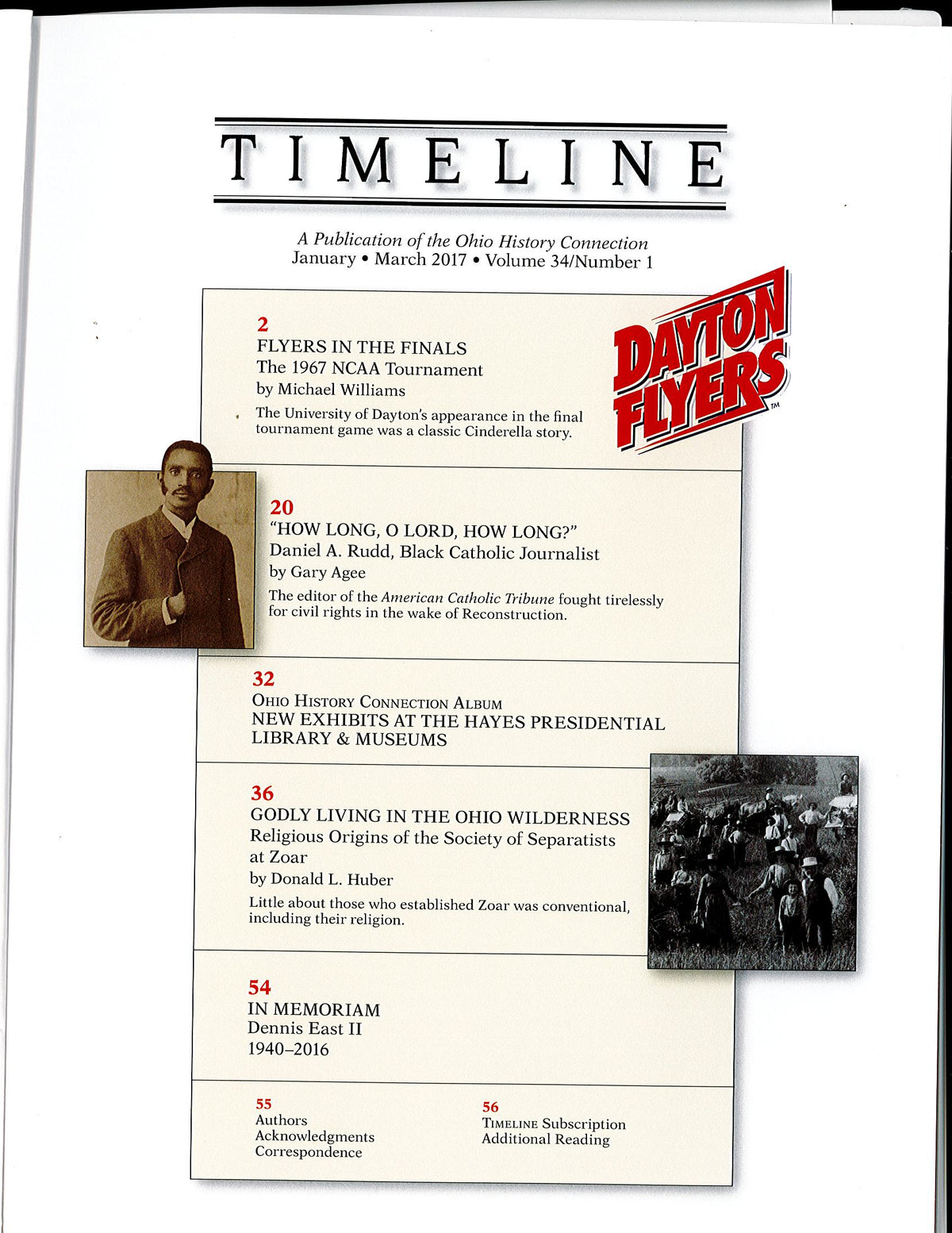 2017 Jan/March Timeline Magazine | Ohio History Store