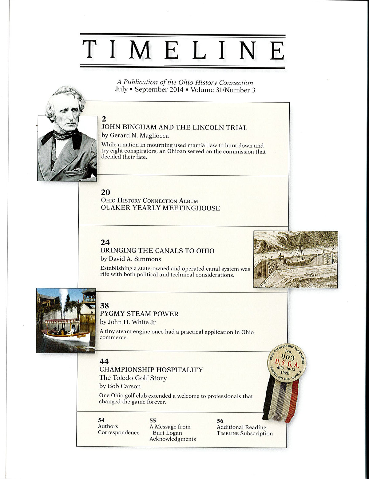 2014 July/Sept Timeline Magazine | Ohio History Store
