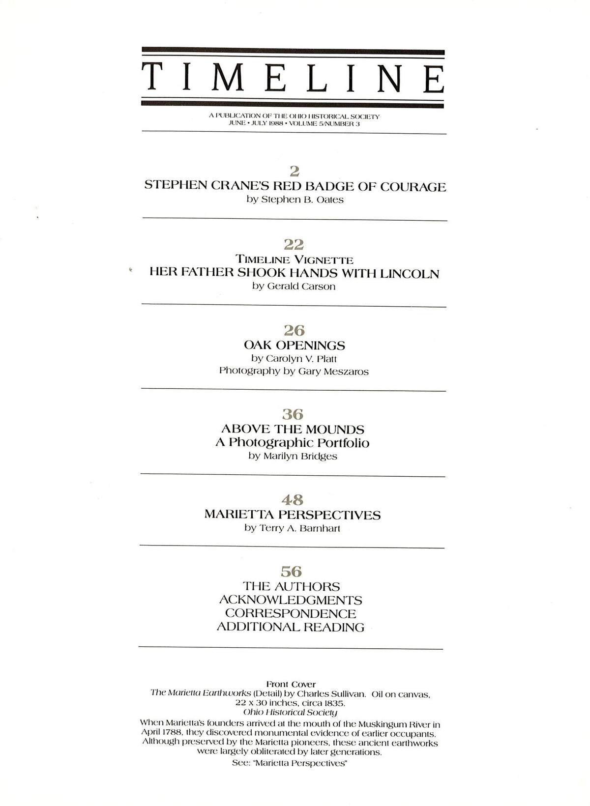 1988 Jun/July Timeline Magazine | Ohio History Store