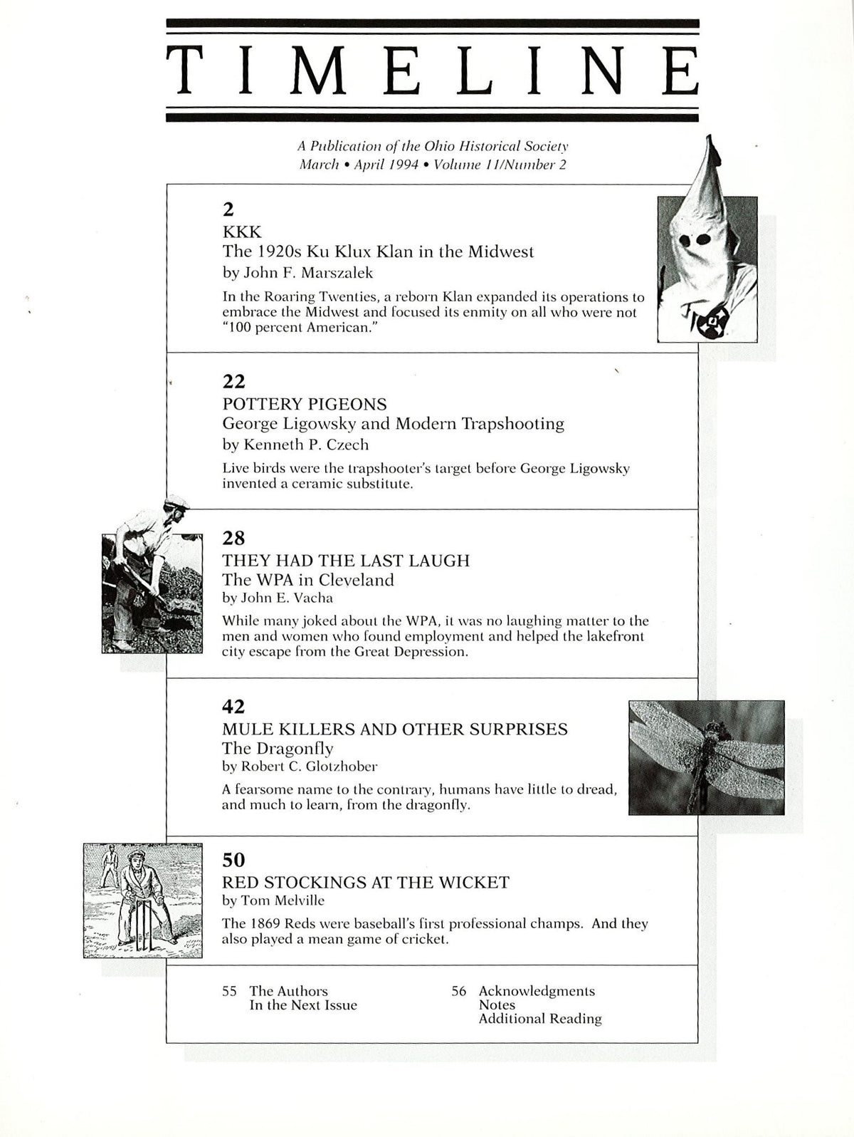 1994 Mar/Apr Timeline Magazine | Ohio History Store