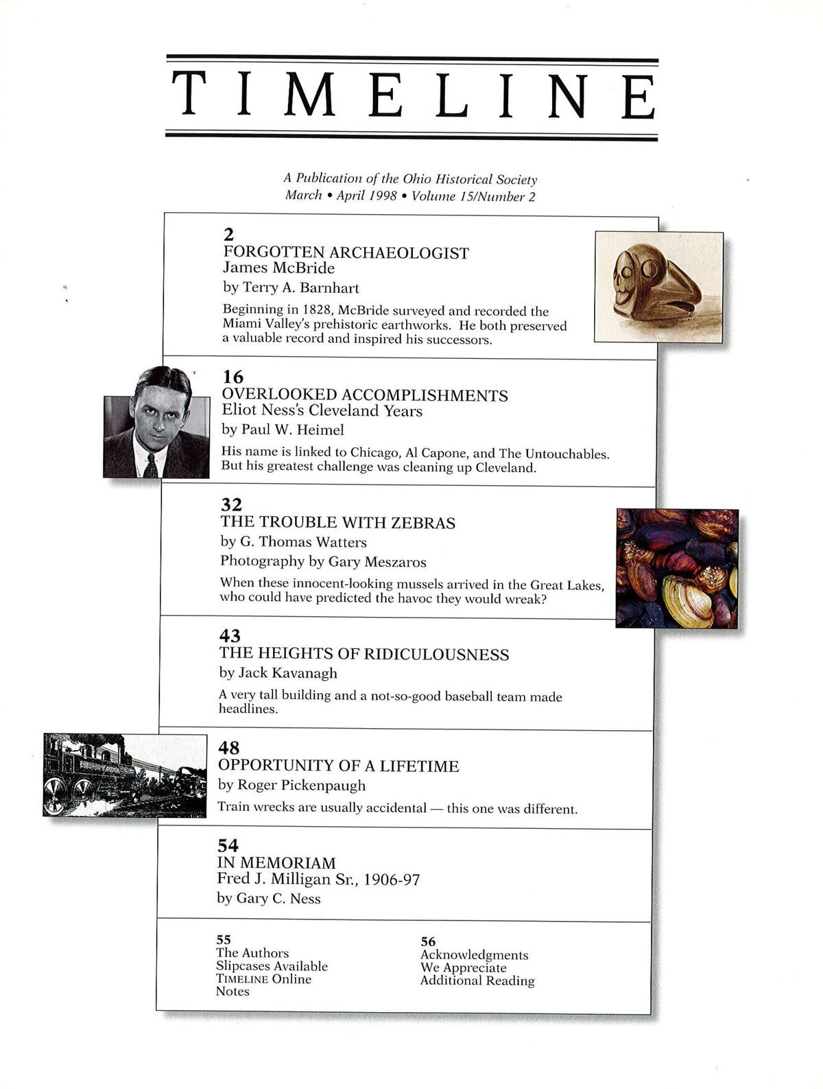 1998 Mar/Apr Timeline Magazine | Ohio History Store