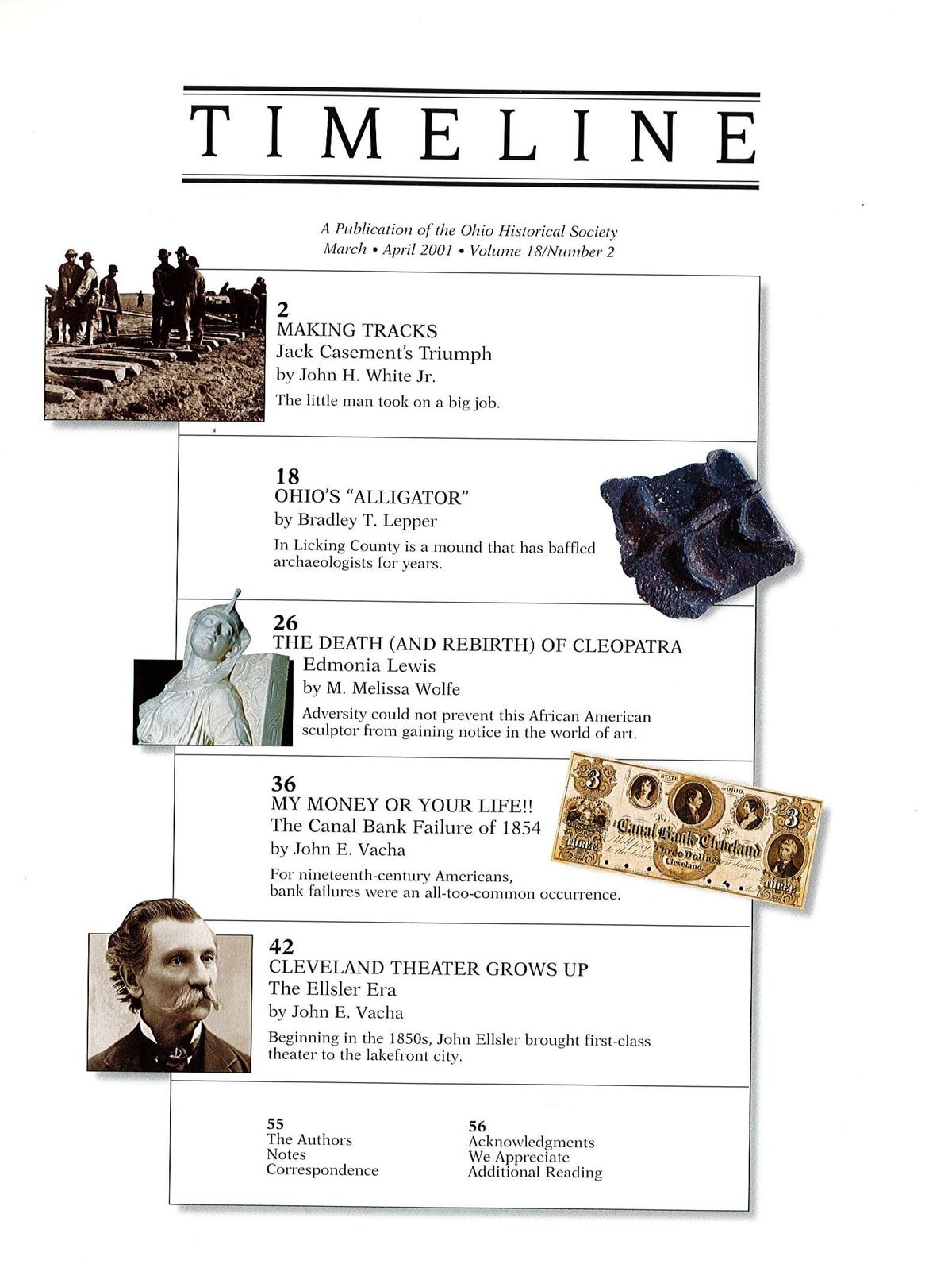 2001 March/Apr Timeline Magazine | Ohio History Store