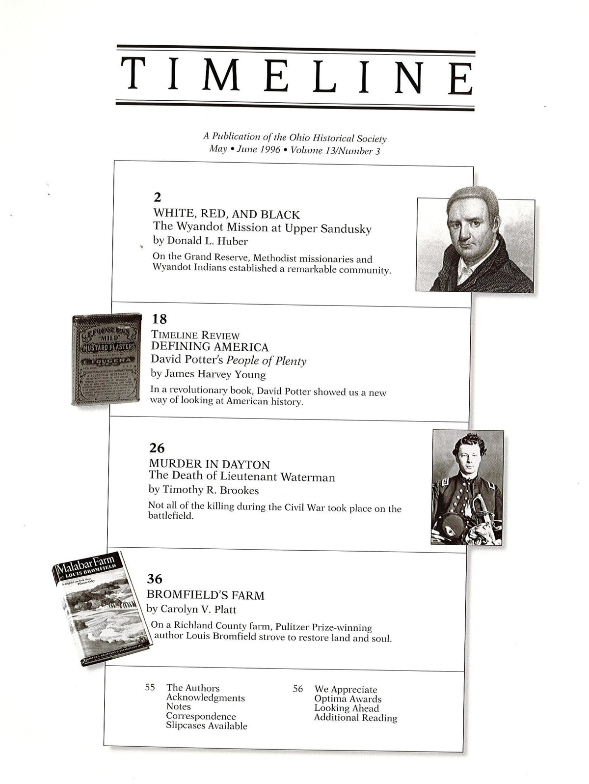 1996 May/June Timeline Magazine | Ohio History Store