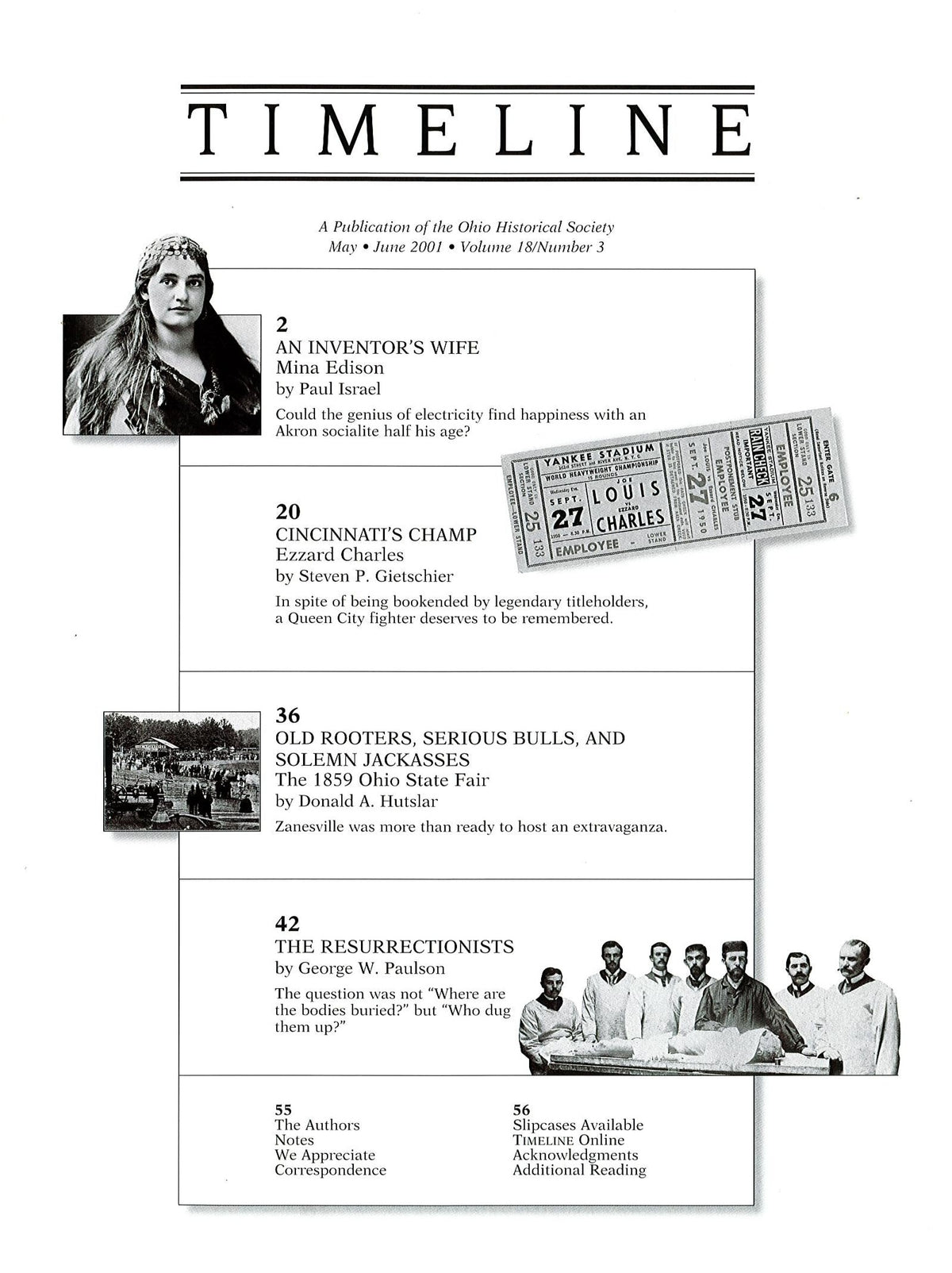 2001 May/June Timeline Magazine | Ohio History Store