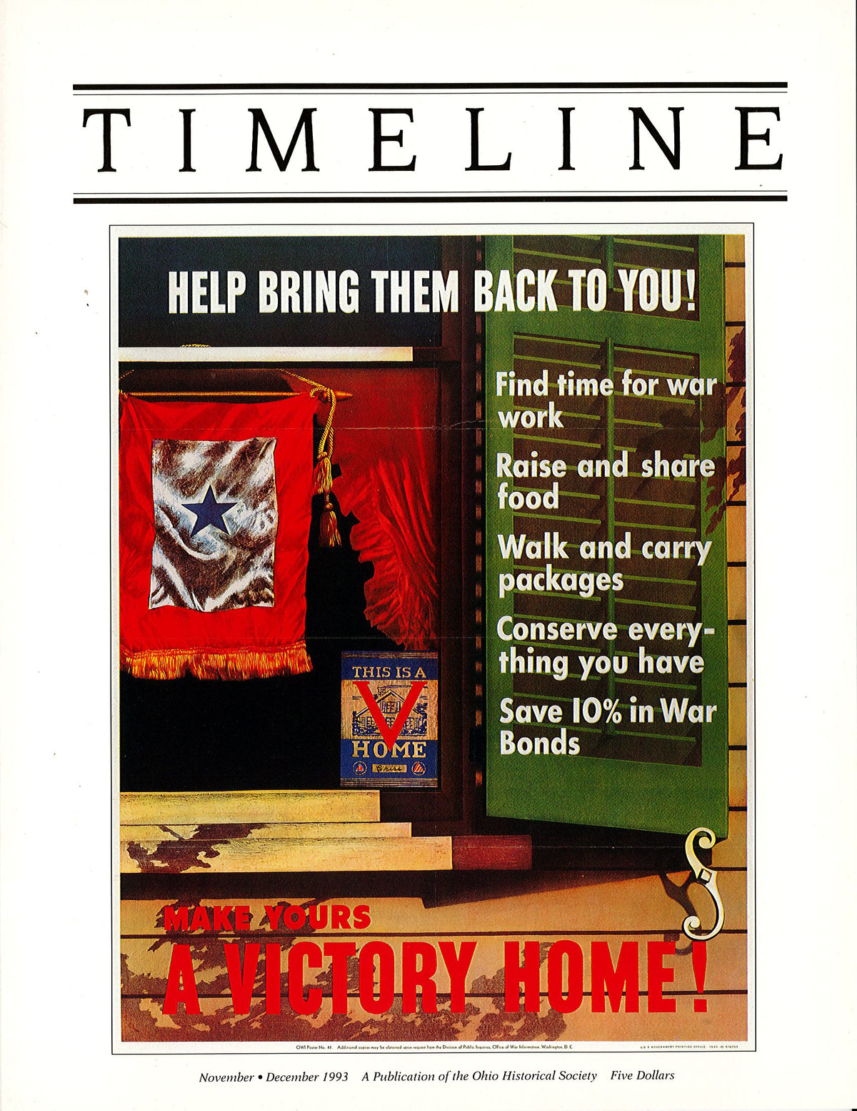 1993 Nov/Dec Timeline Magazine | Ohio History Store