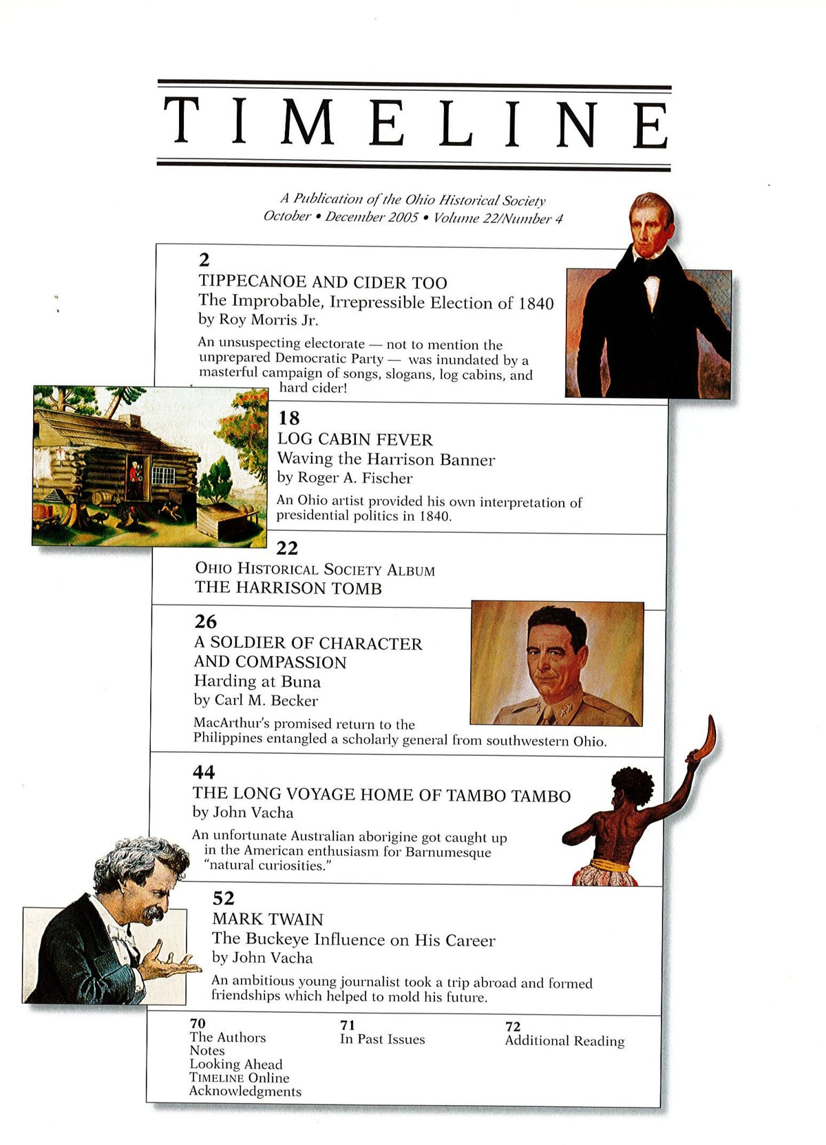 2005 Oct/Dec Timeline Magazine | Ohio History Store