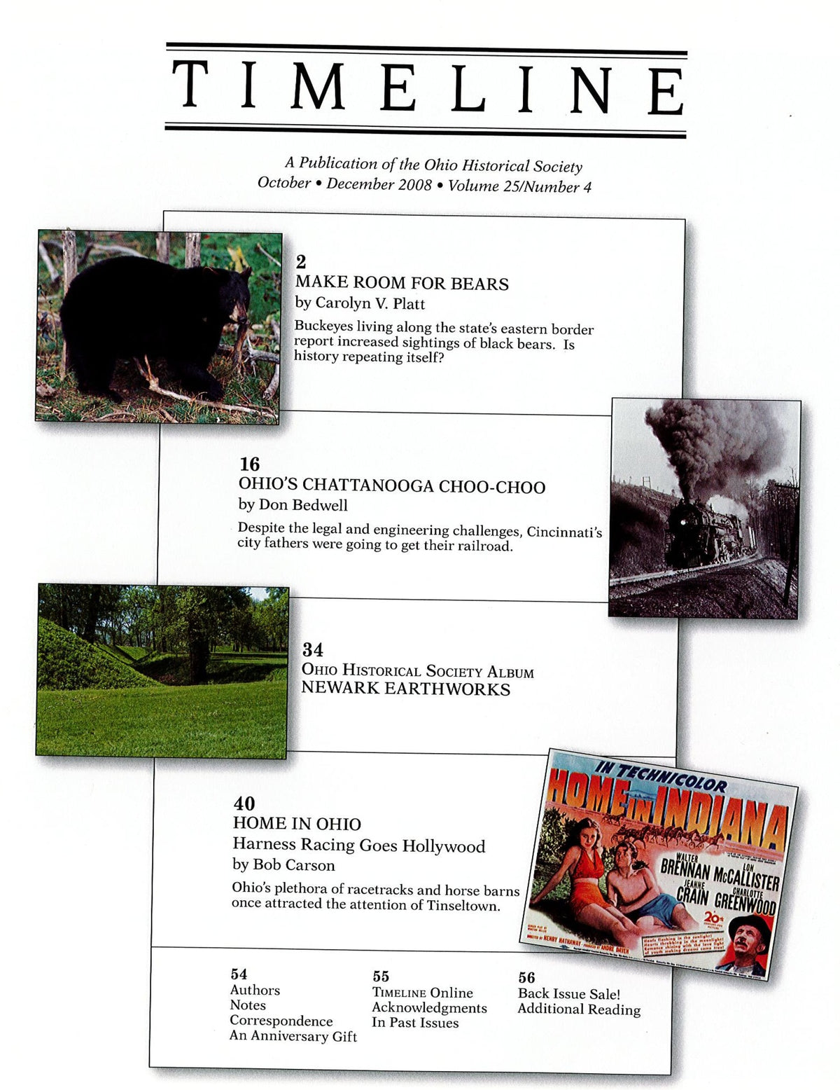 2008 Oct/Dec Timeline Magazine | Ohio History Store