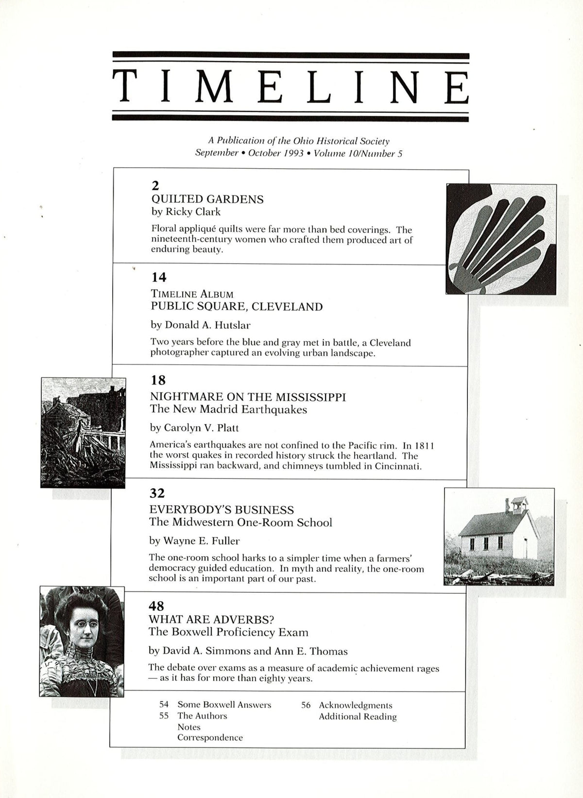 1993 Sept/Oct Timeline Magazine | Ohio History Store