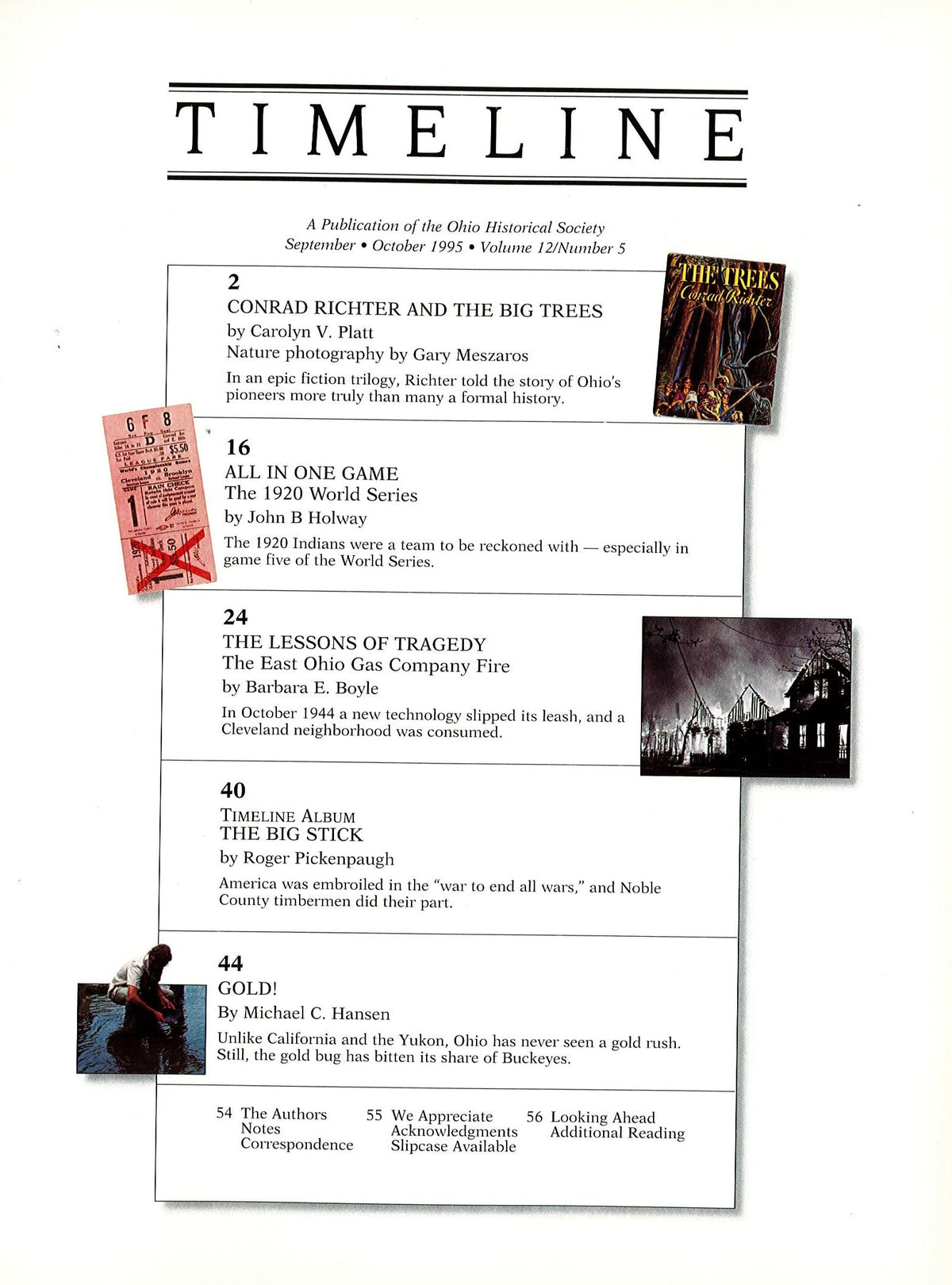 1995 Sept/Oct Timeline Magazine | Ohio History Store
