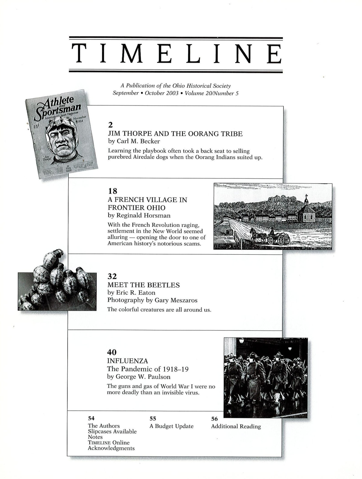 2003 Sept/Oct Timeline Magazine | Ohio History Store